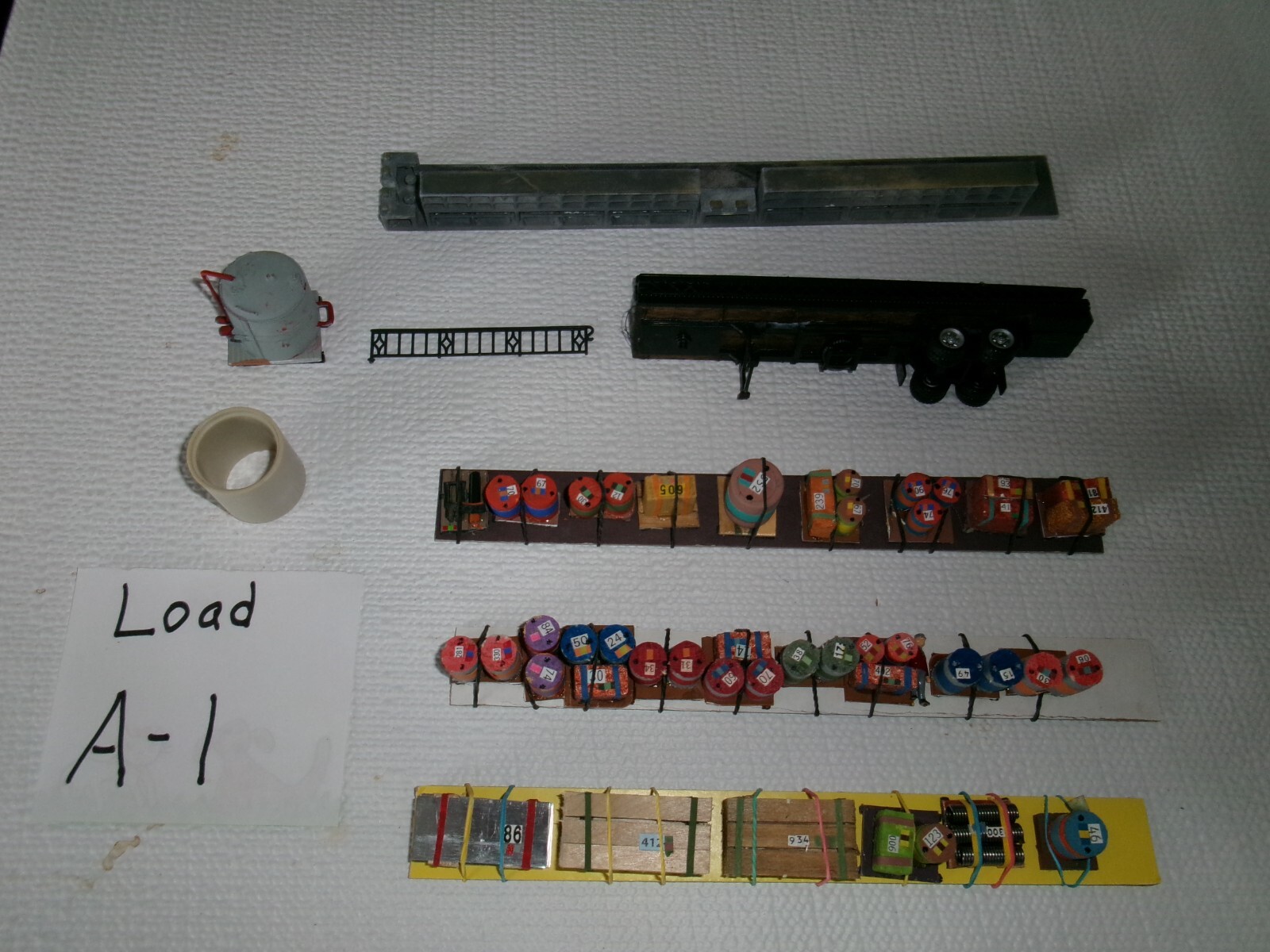 Lot A-1 Home Made Assortment of Flat Car Loads, HO Scale | eBay