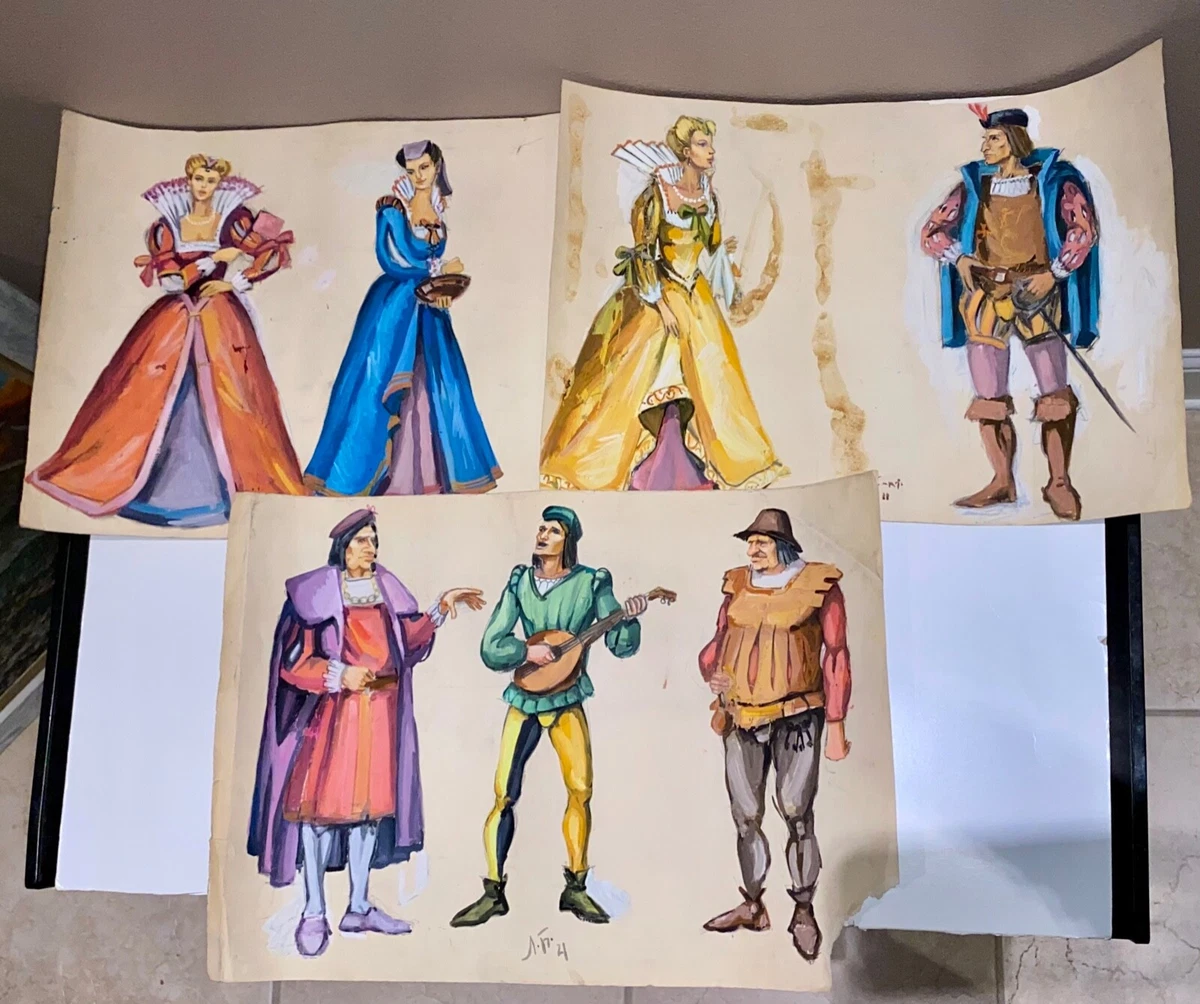 Theatre Costume Design Sketches