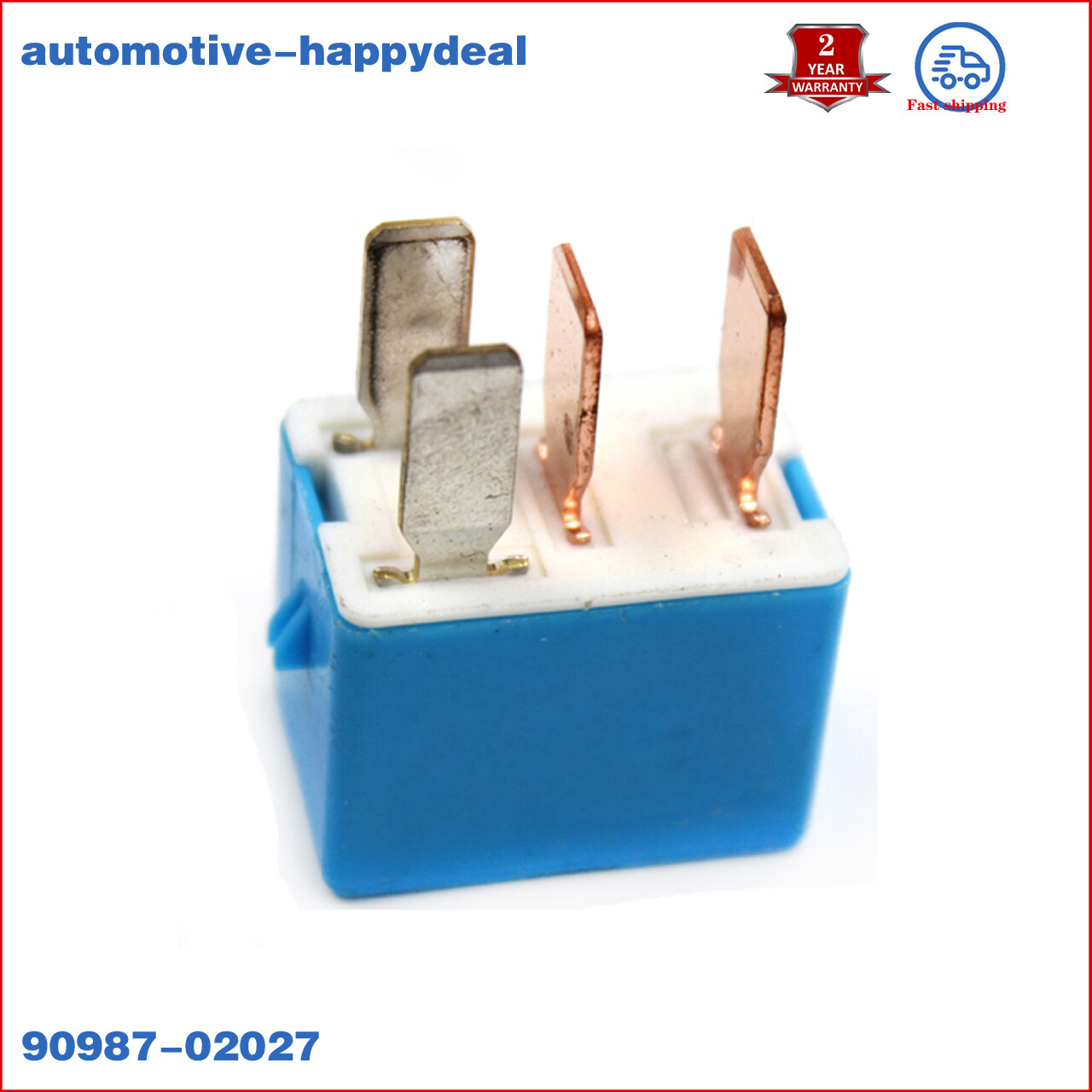 For Toyota 4-Pin Blue A/C Cooling Fan Relay 90987-02027 156700-2870 ...