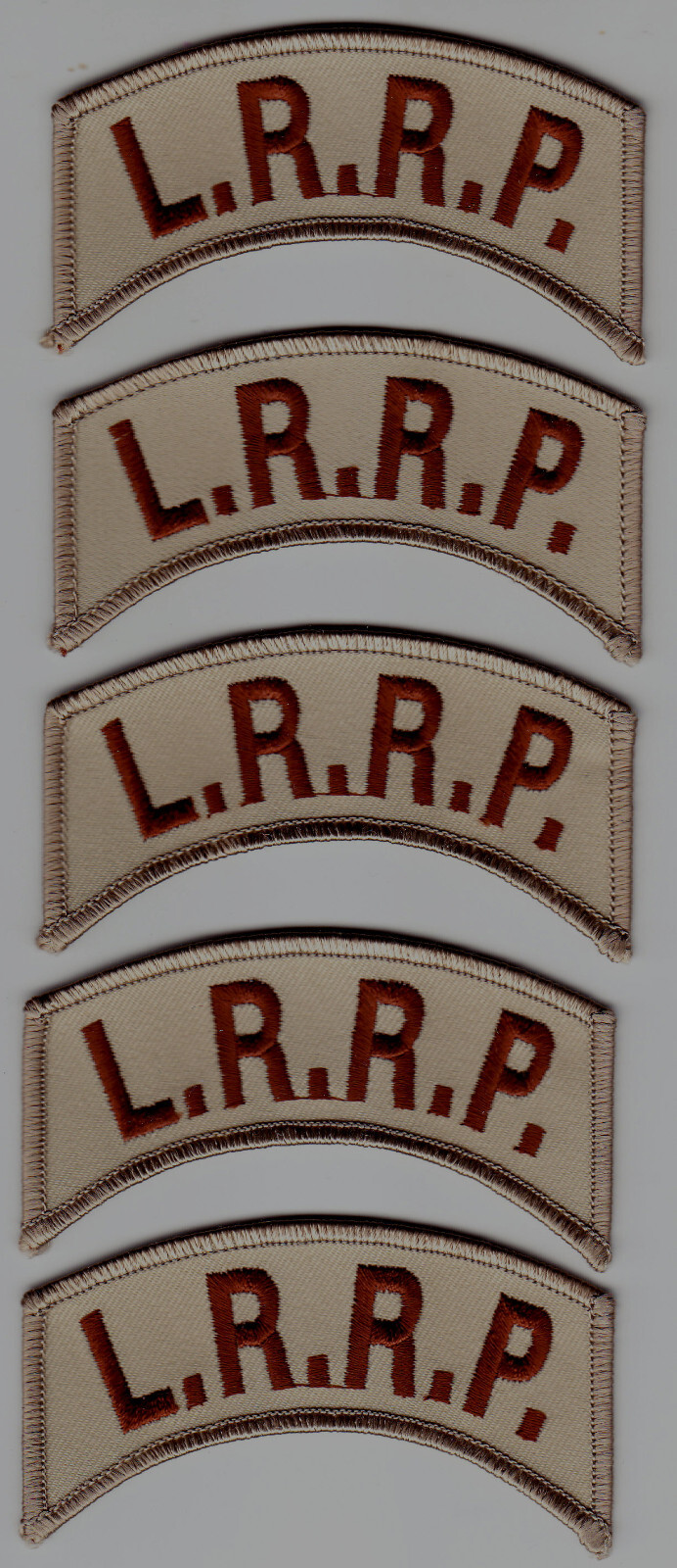 5 LRRP brown on desert tan patches Long Range Reconnaissance Patrol | eBay