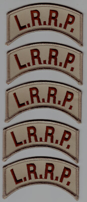 5 LRRP brown on desert tan patches Long Range Reconnaissance Patrol | eBay