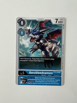 DIGIMON Card Game AeroVeedramon BT2-028 R Single Card NM | eBay