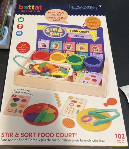 Battat Stir & Sort Food Court Fine Motor Game 62243480766| eBay