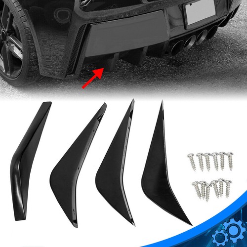 2014-2019 Chevrolet Corvette C7 Rear Bumper Air Diffuser Fin Body Kit ...