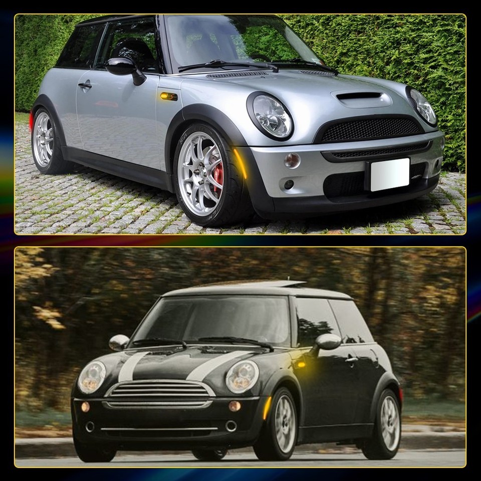 Smoked LED Marker Lights Fit 02-08 Mini Cooper R50 R52 R53 MC2861101 ...