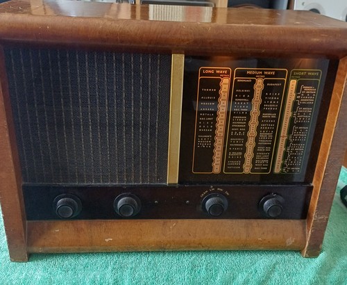 Ferguson 321A Vintage Valve Radio 1950's Working. EL41. | eBay UK