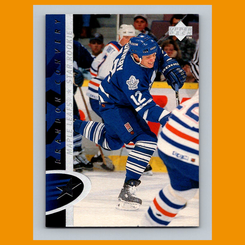 Brandon Convery #186 1996 Upper Deck Toronto Maple Leafs Hockey Card ...
