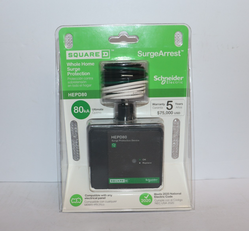 Square D Surge Arrest HEPD80 whole home surge protection 80KA ...
