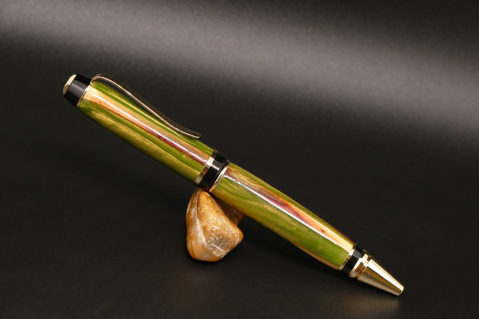 Beautiful Handmade Cigar Style Twist Pen made of Resin with embedded ...