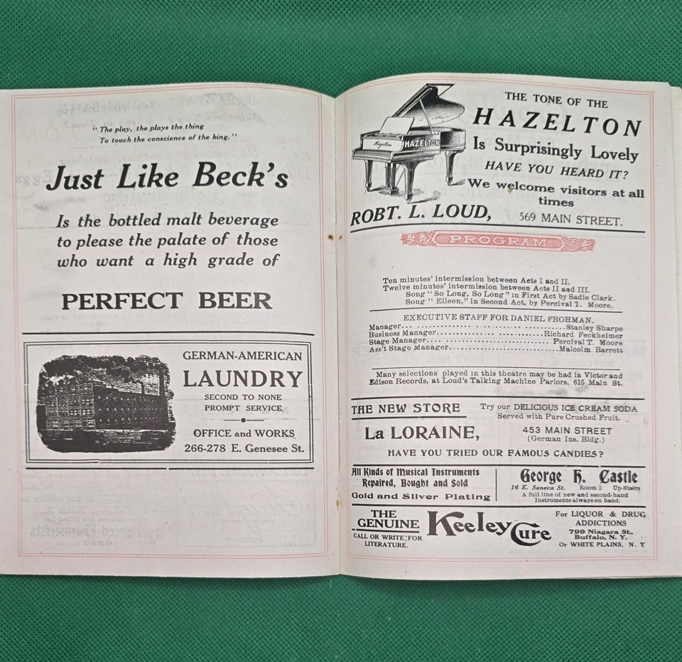 Antique 1906 Star Theatre Program Buffalo New York NY Theater 1900s ...