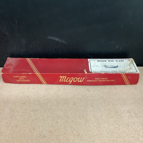 Vintage Megow War Plane Grumman G36A Martlet Kit No. X7 Wooden Model ...