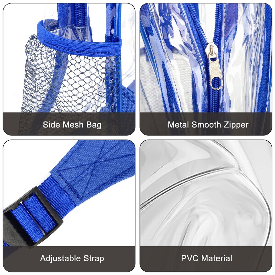Heavy Duty Clear Backpack Waterproof Transparent Sling Bag See Through ...