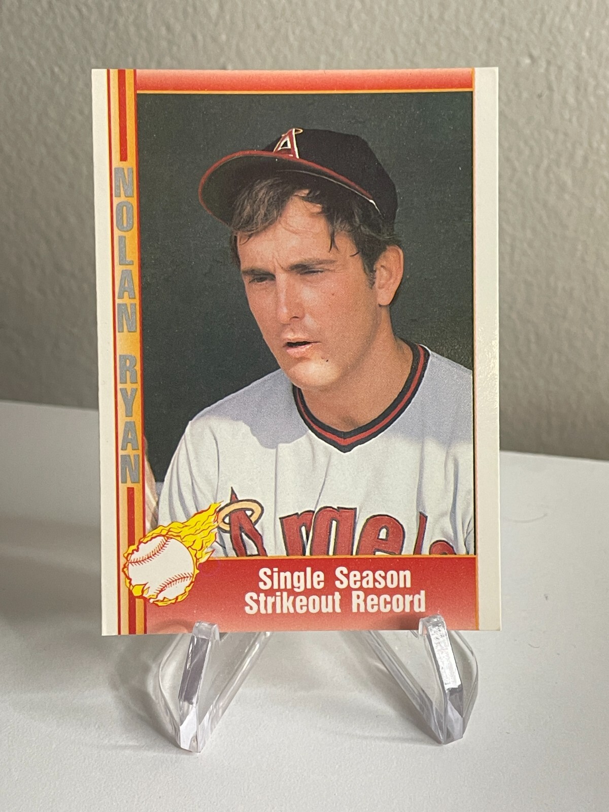 Nolan Ryan SINGLE SEASON STRIKEOUT RECORD 1991 Pacific Trading Cards ...