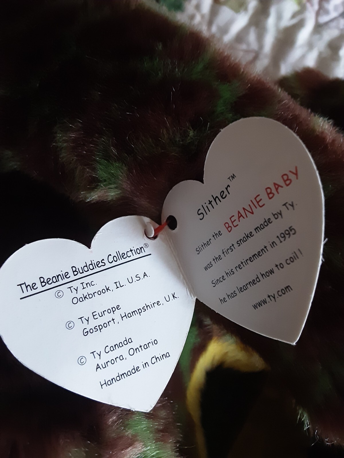 Ty Beanie Buddy Slither the Snake Plush Toy New with tags | eBay