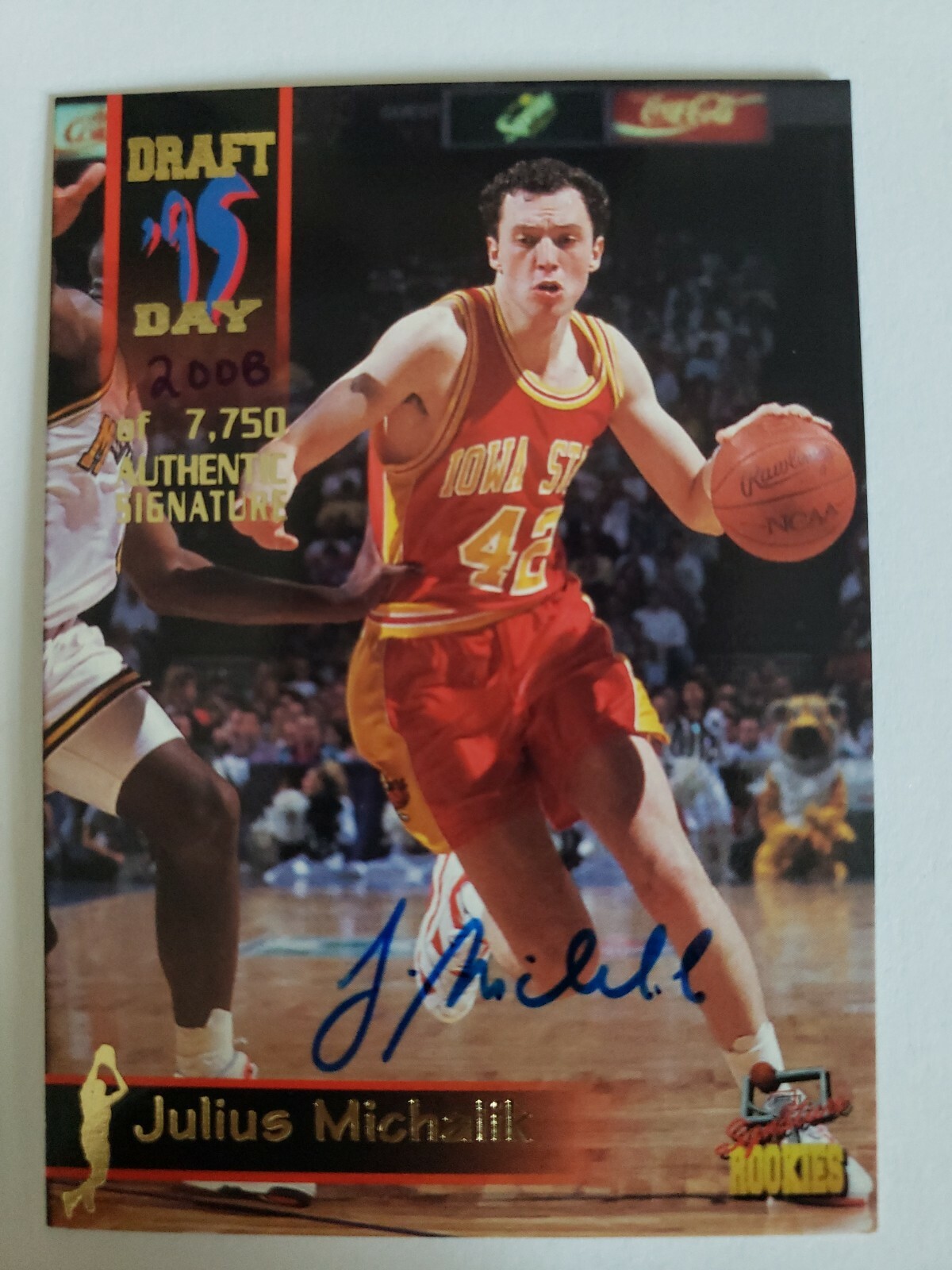 JULIUS MICHALIK 1995 SIGNATURE ROOKIE ON CARD ROOKIE AUTO #'D 2008/7750 ...