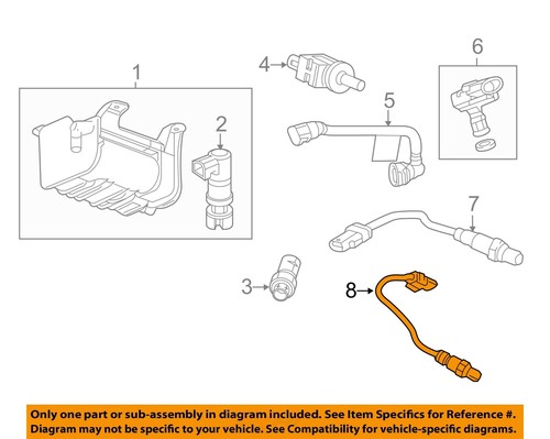 GM OEM 13-22 Acadia Emission System Emission Components-Lwr Oxygen Snsr ...