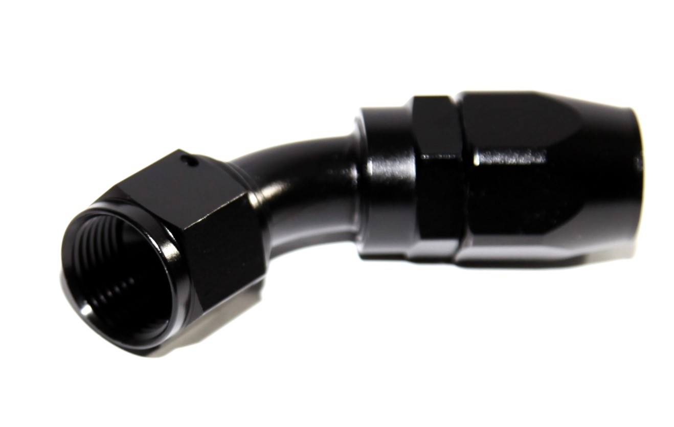 45 Degree Black -10AN AN10 Swivel Oil/Fuel/Gas Line Hose End Fitting Adapter | eBay