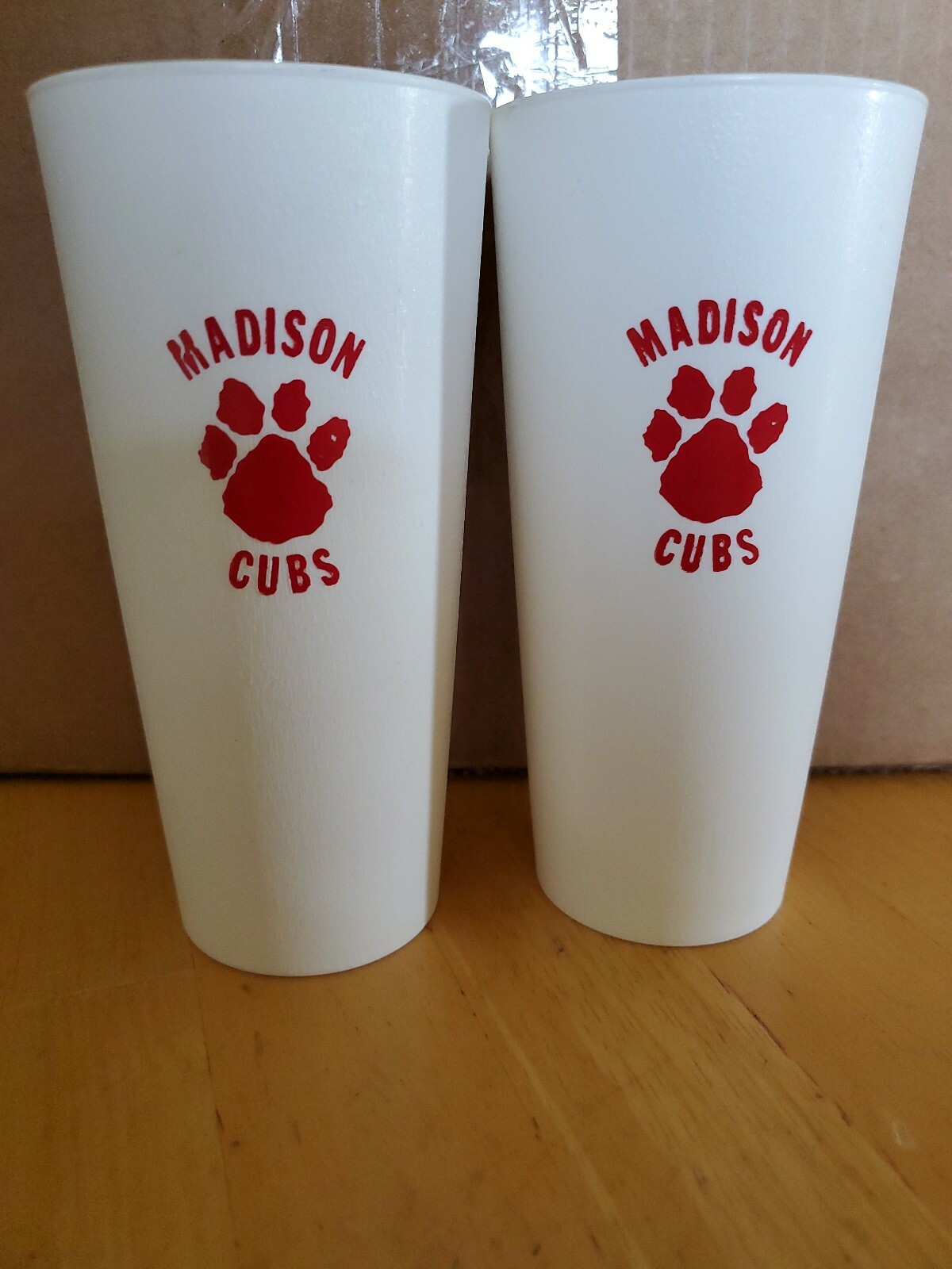 2 Vintage MADISON CUBS CUPS Madison Consolidated High School Madison ...