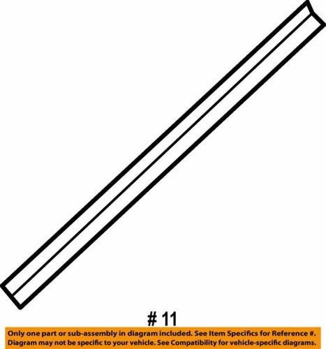 75536-60010 Toyota Moulding, windshield, outside lower lh 7553660010 ...