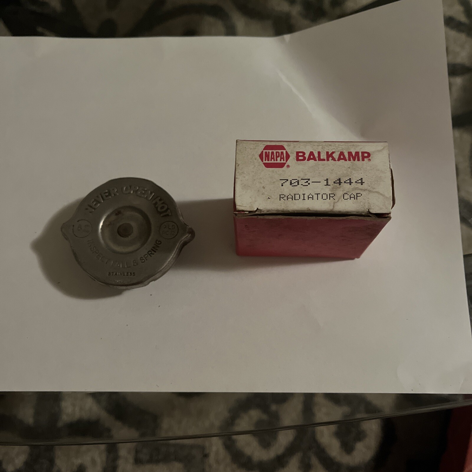 Genuine NAPA Balkamp Radiator Cap 7 PSI 703-1444 Fast Ship E63 for sale ...