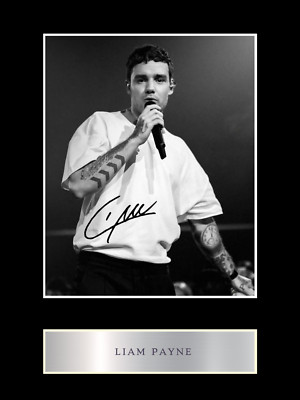 Liam Payne pre-printed signature mounted photo display 10x8 inches #3 ...