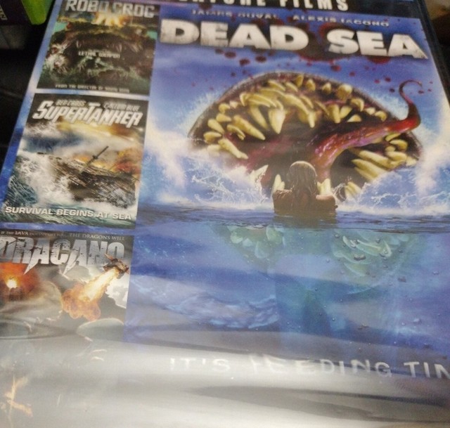 Creature Features 4 Feature Films DVD Dead Sea Robo Croc Super Tanker ...