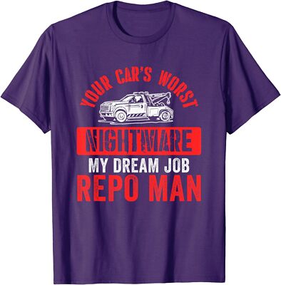 Repo Man Recovery Agent Repossession Funny Cars Unisex T-Shirt | eBay