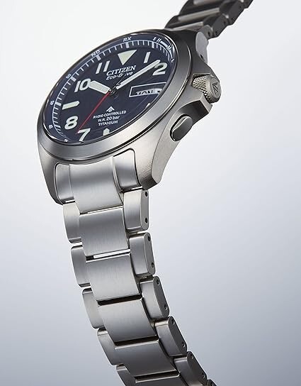 Citizen AT6080-53L Promaster Land Ecodrive Titanium Solar Men's Watch ...