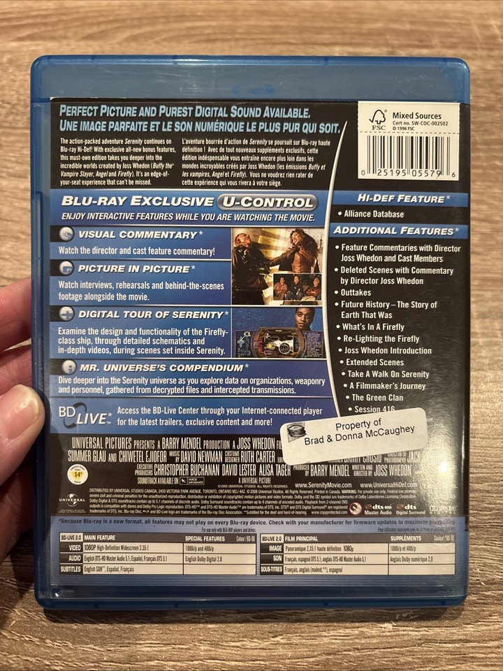 Serenity (Blu-ray, 2005) 25195055796 | eBay