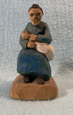 Glen Harbin Wood Folk Carving 1970’s Grandma And Baby Tennessee | eBay