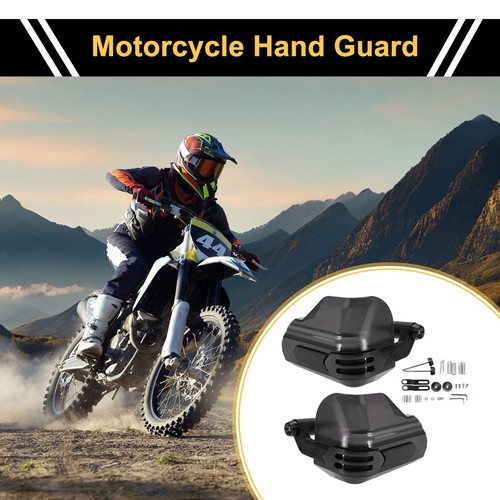 1 Set Universal Hand Guard Motorcycles Knuckle Guard Protector Black PC ...