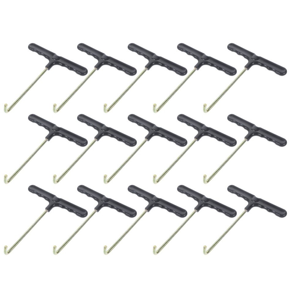 15 Pcs Spring Handle Hook Trampoline Accessories Stainless Steel Puller ...