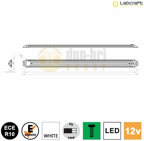 Labcraft NEBULA SWITCHED SI5CW500S 12V 624mm 24-LED Interior Strip ...