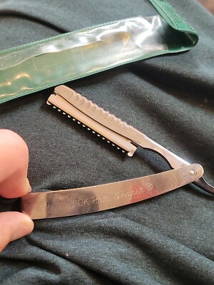 Vintage WECK HAIR SHAPER Straight Razor Stainless Steel Barber Mad Men ...