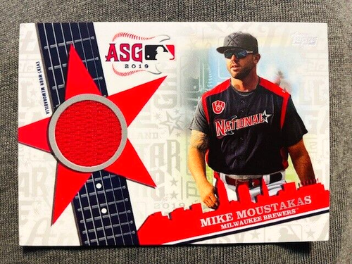 2019 Topps Update Mike Moustakas All-Star Stitches Red Jersey Relic ...