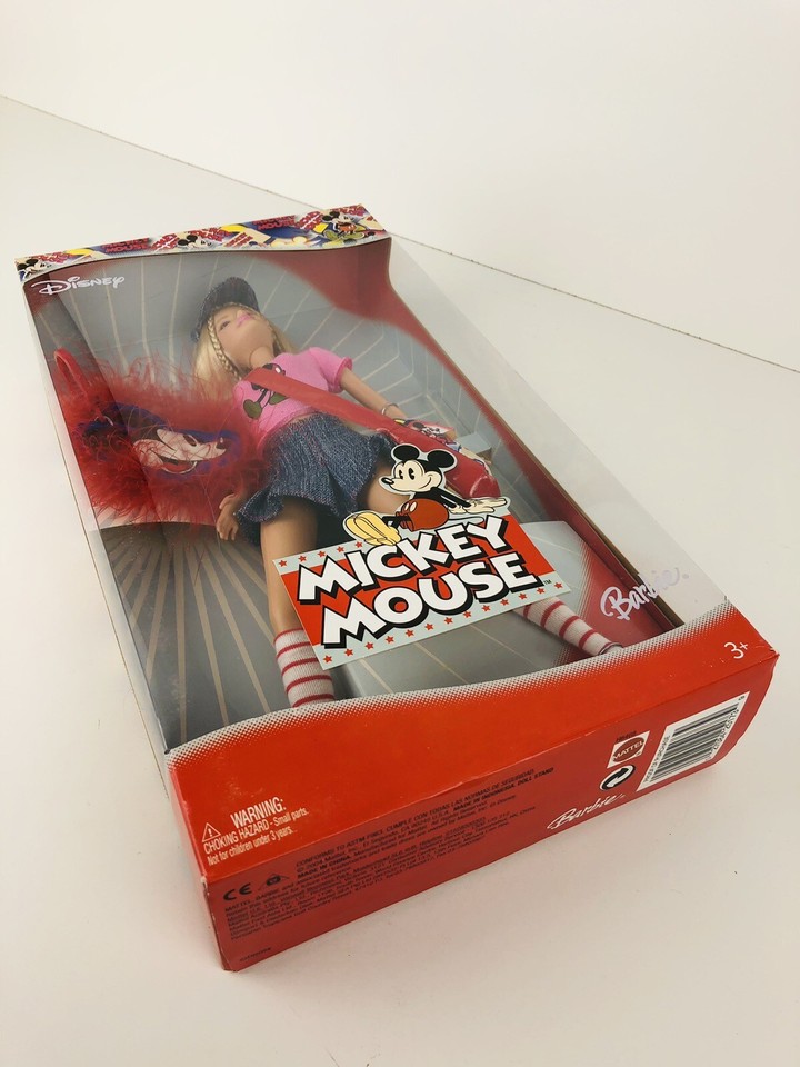NEW Barbie Loves Mickey Mouse Barbie Doll Collect 2004 Disney Mattel ...