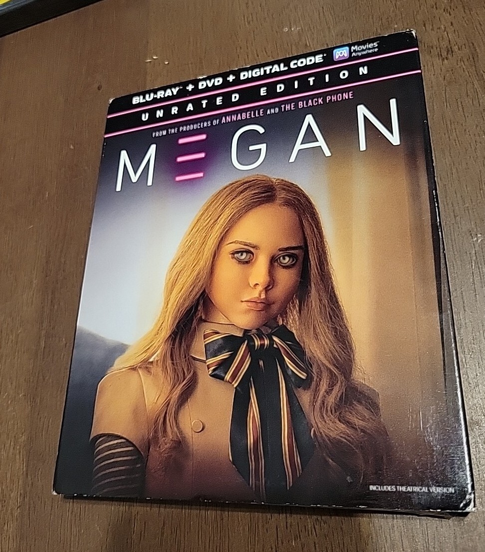 M3GAN, MEGAN BLURAY +DVD + DIGITAL, BRAND NEW W/SLIPCASE, AUTHENTIC ...