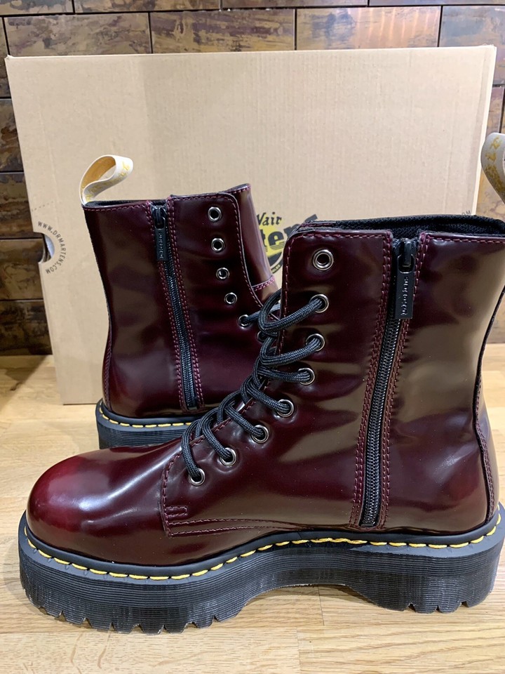 Doc Dr. Martens Men's V JADON II Platform Boots Cherry Red UK SIZE 9 ...