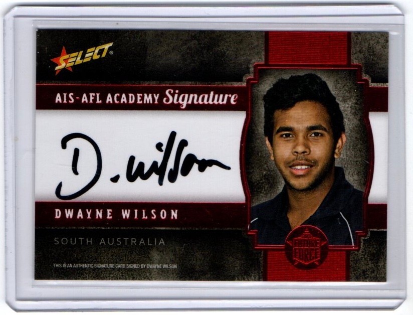 2013 Select Future Force Red Signature - Dwayne Wilson #018/200 | eBay ...