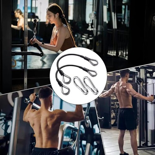 2Pcs Durable Wire Rope For Tricep Pull Down and Leg Extensions Machine ...