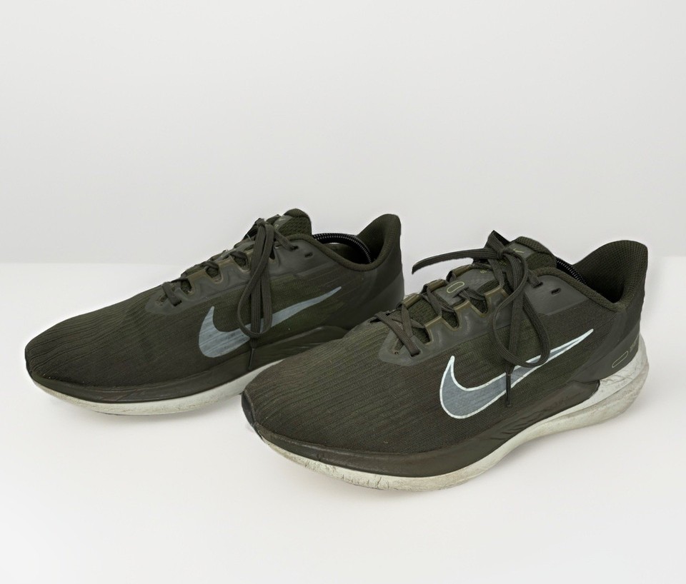 Nike Air Winflo 9 Men's Size US 10.5 Green Sequoia Glacier Sneakers ...