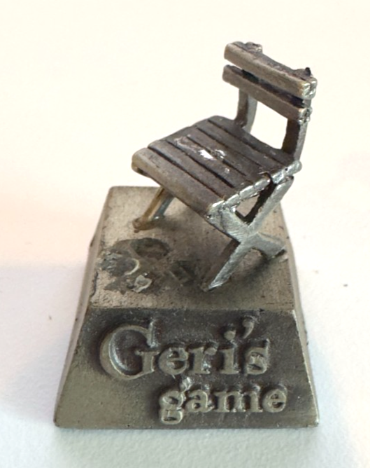 Pixar Geri's Game Metal Figurine Ghibli Museum Japan Pewter Chess MDG ...