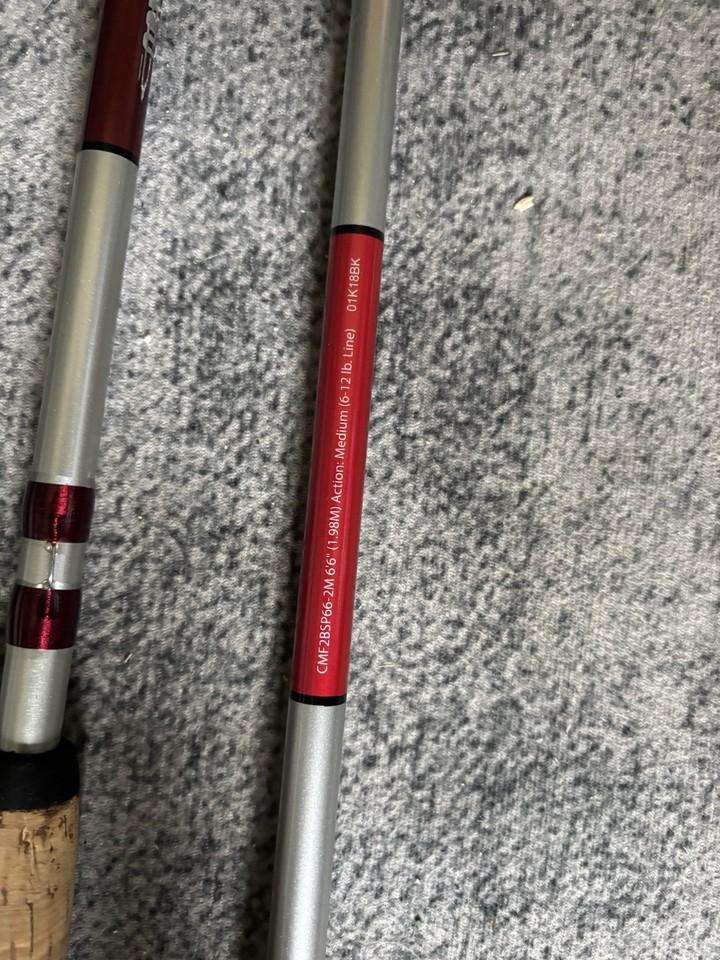 2 Shakespeare Spinning Rods Medium Action 6’6” Rods With Reels 2 Peice | eBay