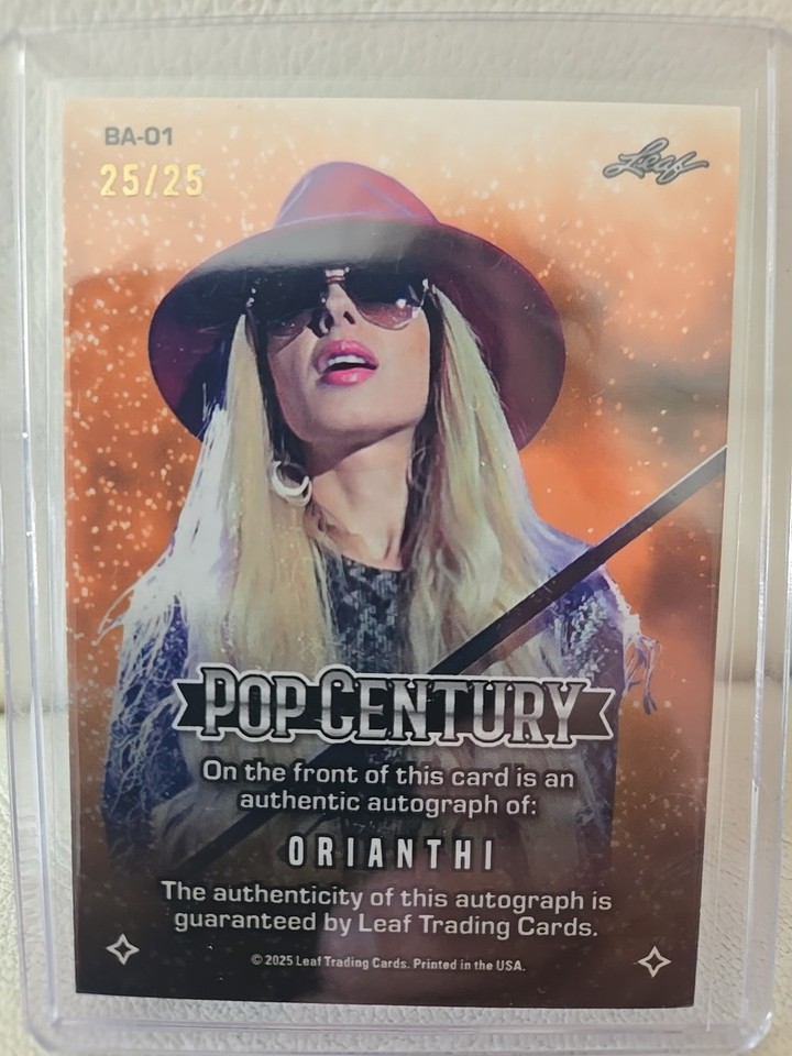 LEAF POP CENTURY ORIANTHI ROCK GUITARISTS AUTOGRAPH 25/25 | eBay