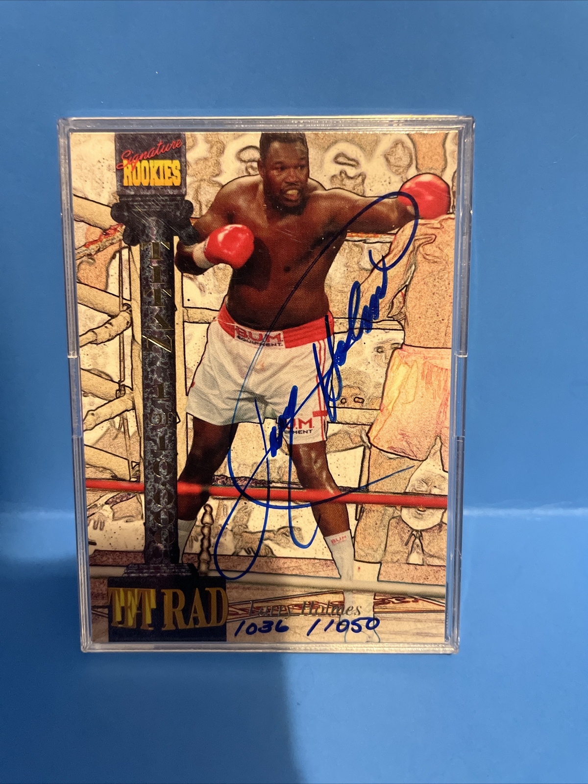 Larry Holmes 1994 Signature Rookies On Card Auto HOF EASTON ASSASSIN ...