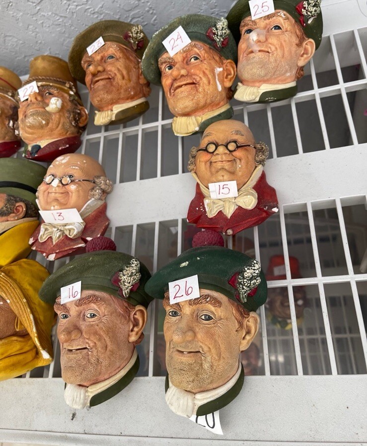 Bossons Chalkware Head~Faces Wall Hanging Art Figurine *PICK 1 * LOT ...