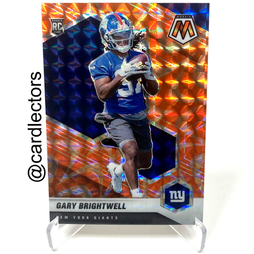 2021 Panini Mosaic GARY BRIGHTWELL #377 RC Reactive Orange PRIZM ...