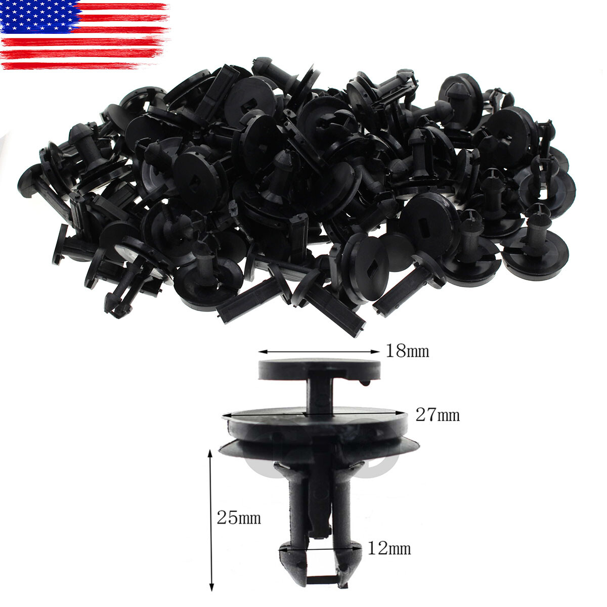 50PCS Air Dam Deflector Valance Front Bumper Clips 15005294 For Chevy ...