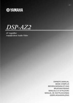 Yamaha DSP-AZ2 Amplifier Owners Manual | eBay