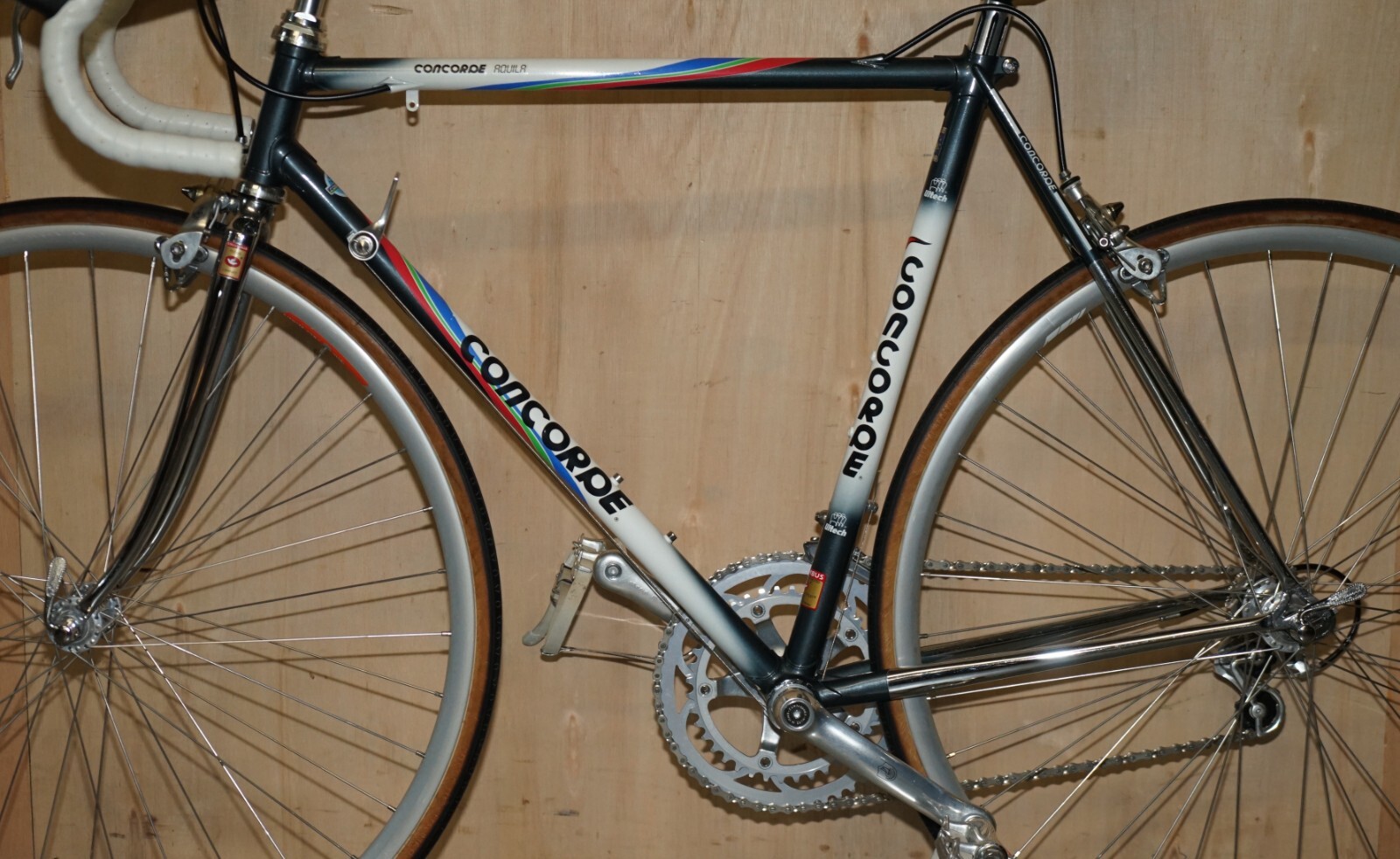 EXQUISITE 54.5CM CONCORDE AQUILA WORLD CHAMPION 1990 ROAD BIKE ...